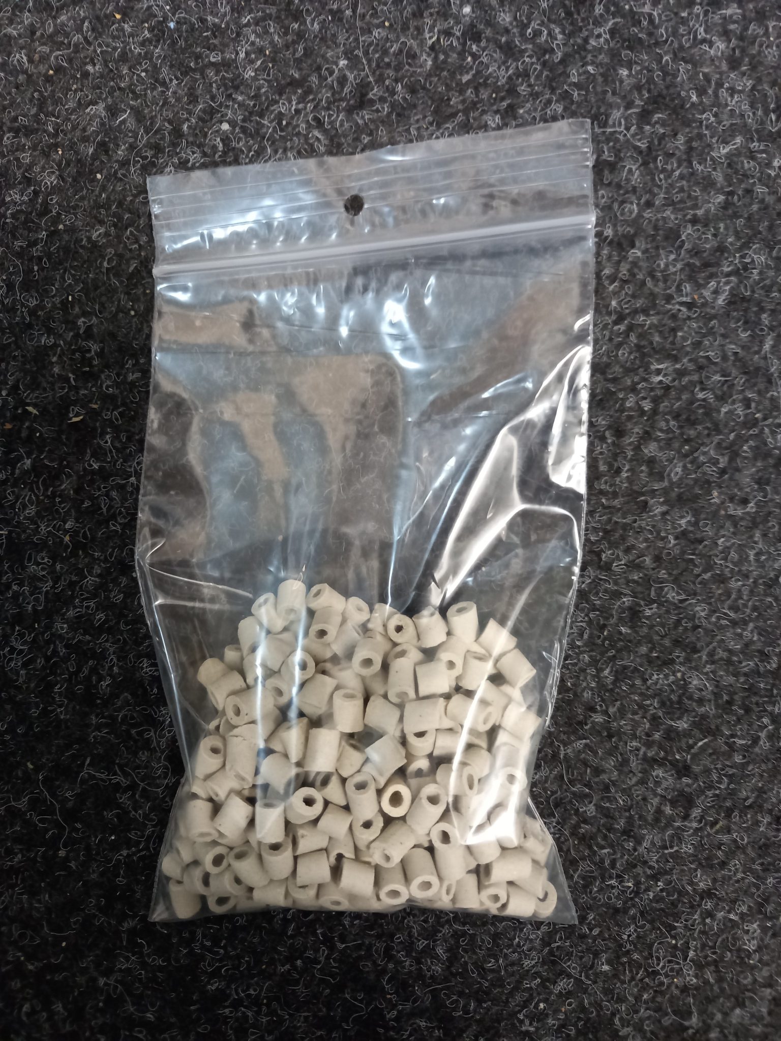 Ceramic Raschig Rings for Reflux Towers - 100g - Brew Northland